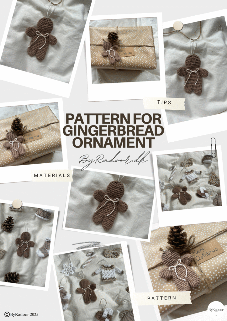 Gingerbread Ornament Crochet Pattern - ByRadoor